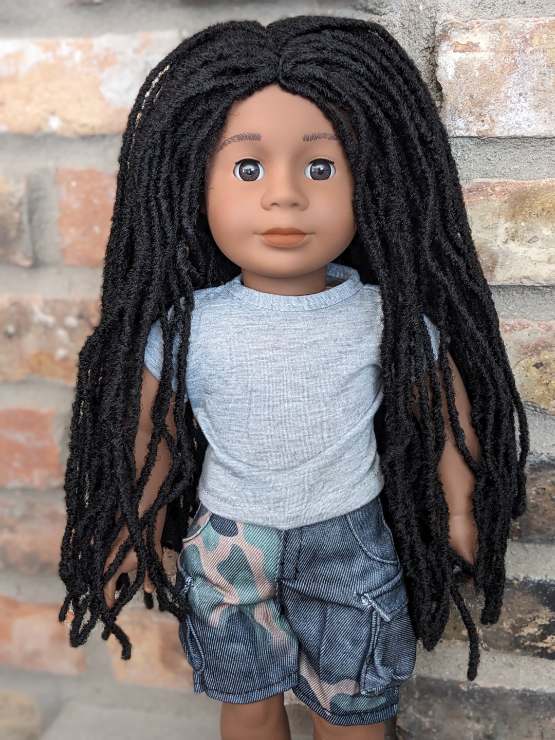 OOAK Custom American Girl Boy Doll Jace Black Dreadlocks Hair - Etsy