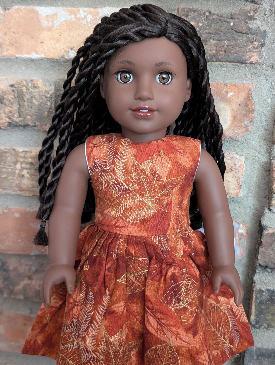 OOAK Custom American Girl Doll Porsha Black Brown Hair Light Brown Eyes ...