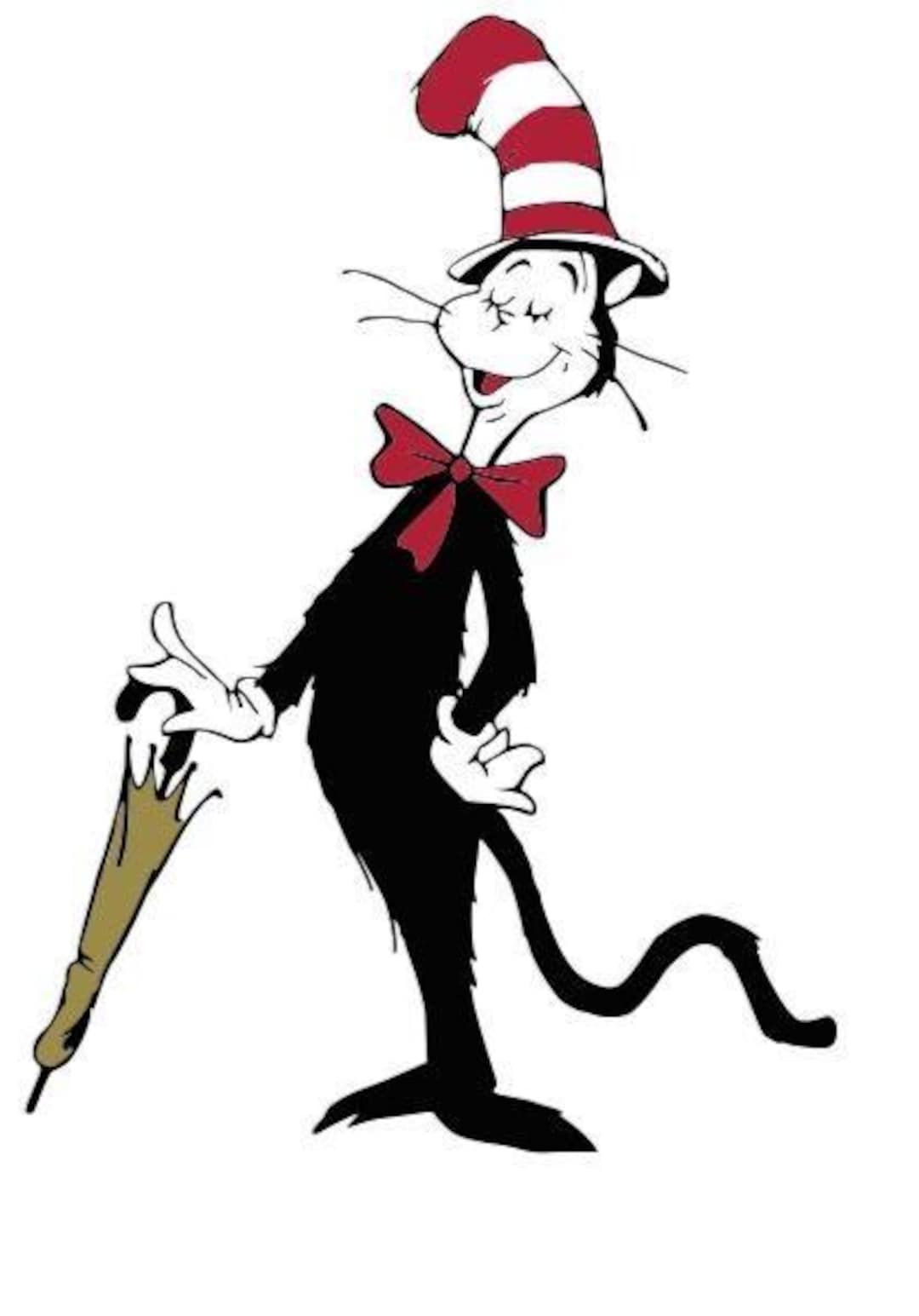 Cat in the Hat Full Body Pes Embroidery File and Svg - Etsy