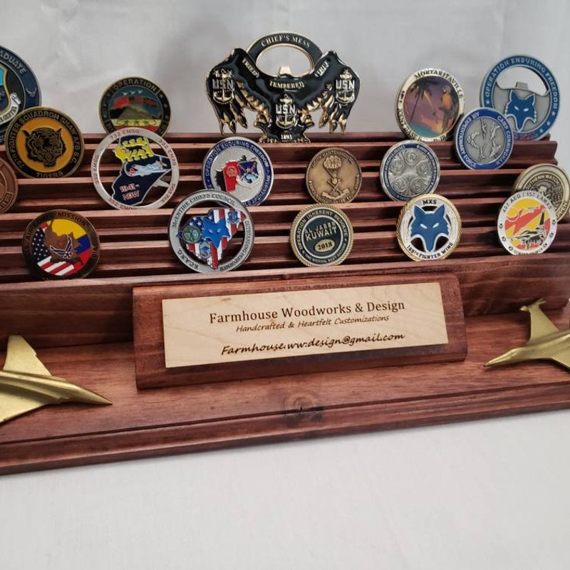 Challenge Coin Display - Etsy