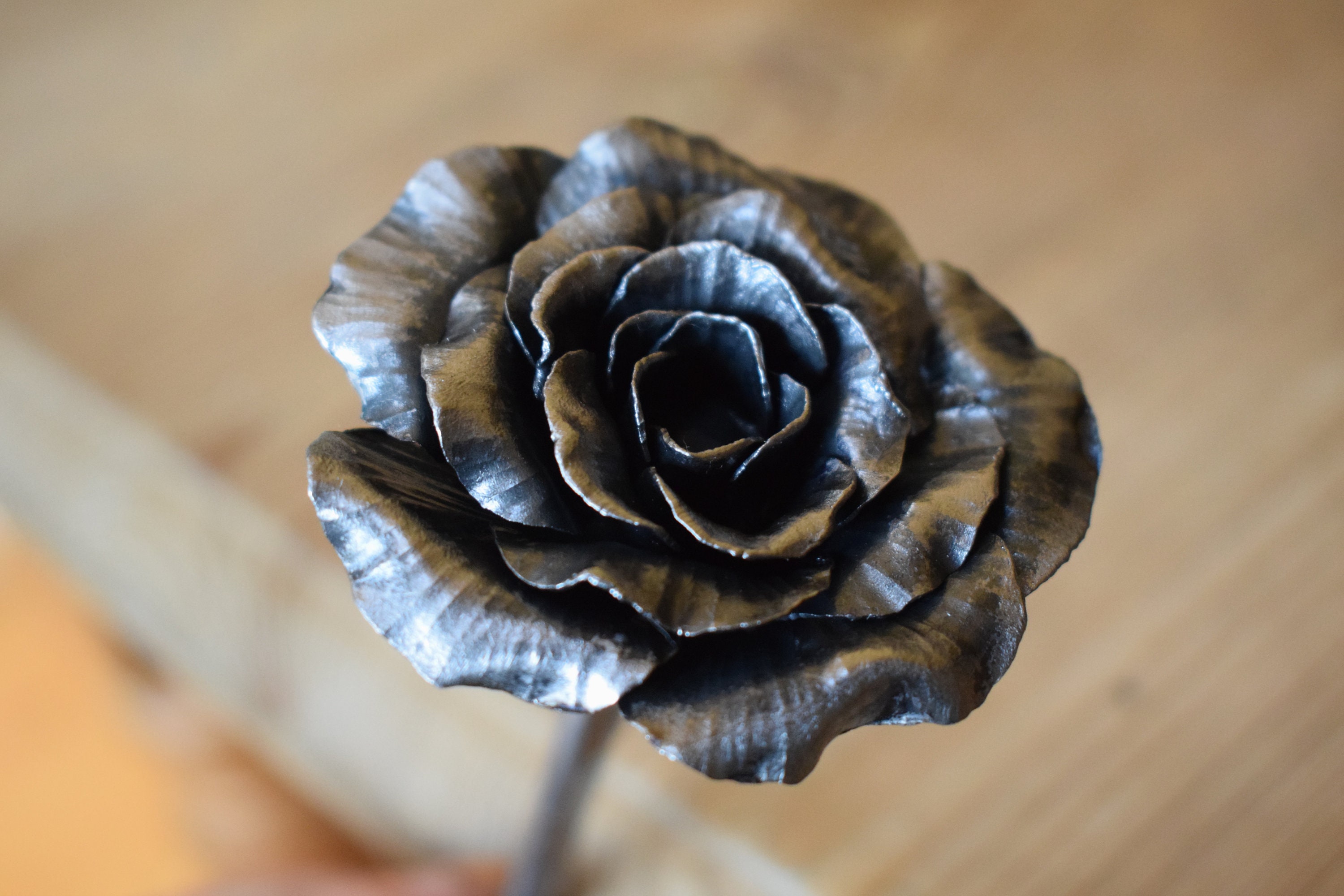 Blacksmith Made Steel Rose - Etsy UK