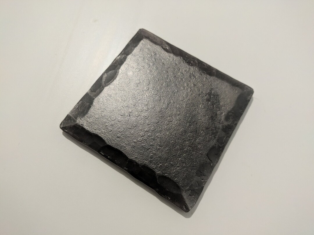 Blacksmith Made Plain Steel Coaster - Etsy UK