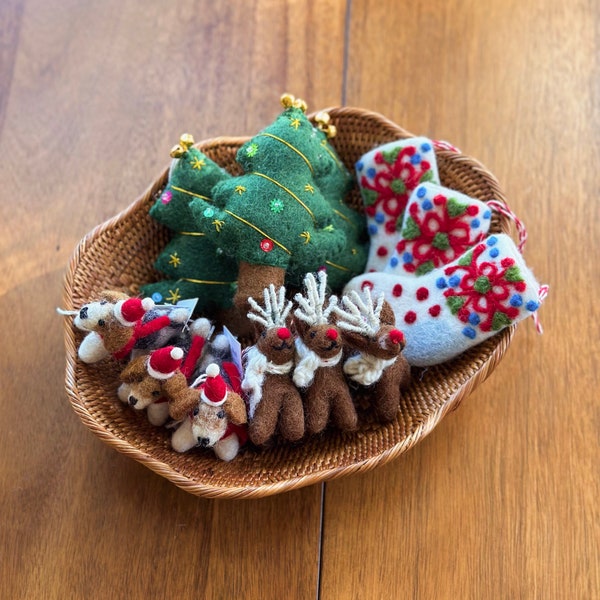 Wool Felt Ornaments - Etsy