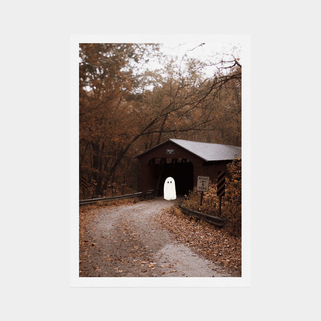 Your Local Haunted Bridge | 5x7 In. Print | Ghost Decor, Spooky, Gothic ...