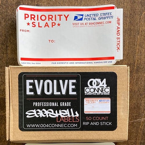 USPS Priority Slap Eggshell Sticker Labels 50 Pack - Etsy