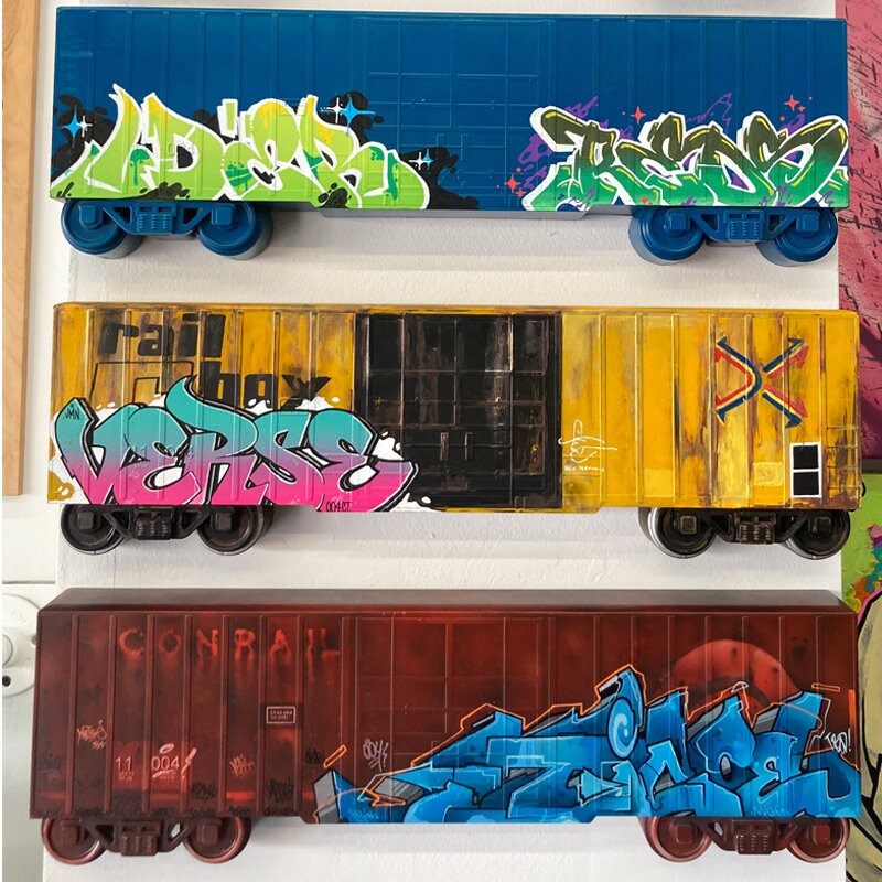 CUSTOM PAINTED TRAINS - Etsy