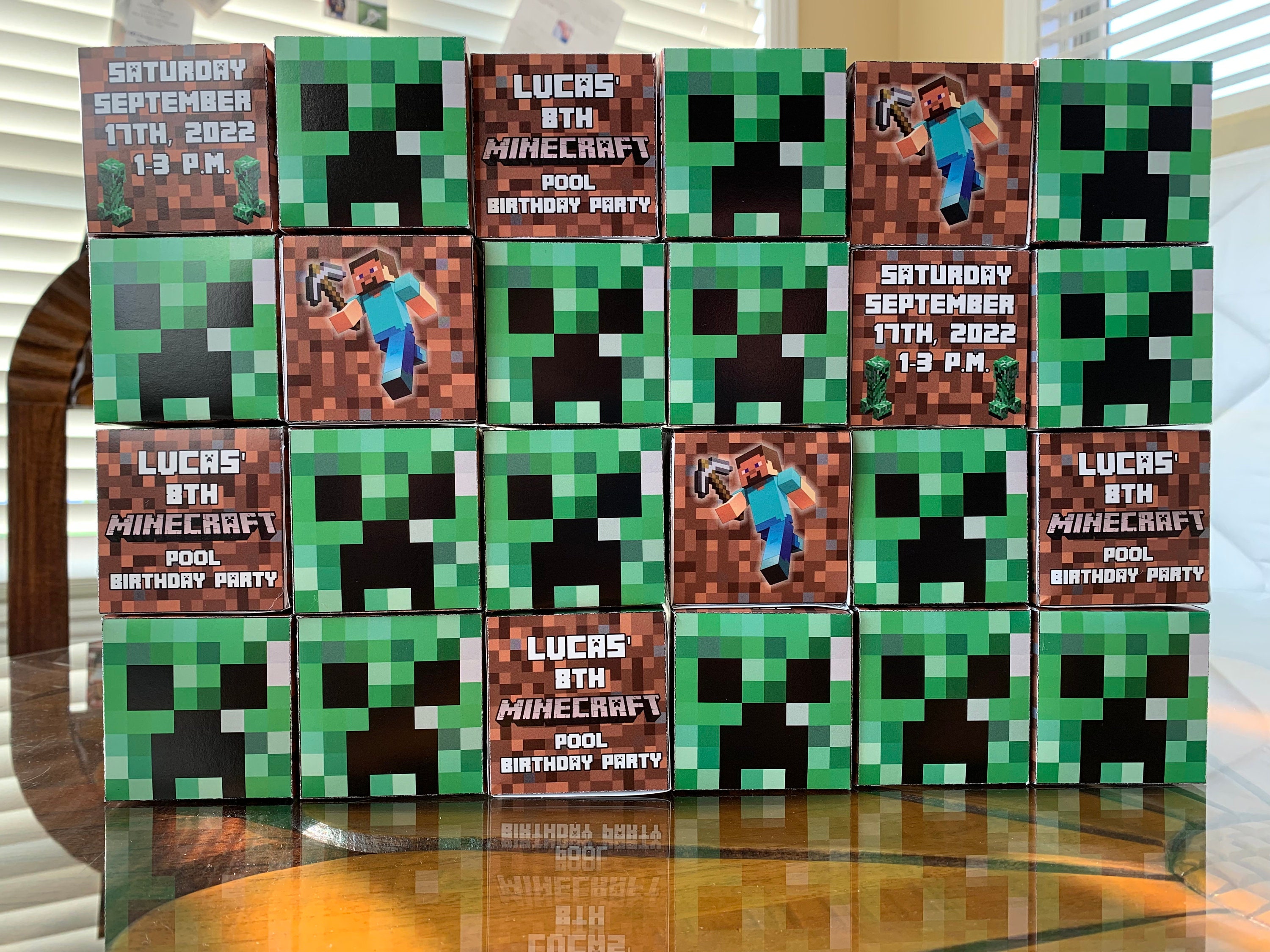 Cube Birthday Invitation -DIY- Cube Printable Invitation: Personalize ...