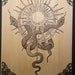 Snake Wood Burn | Handmade | Pyrography - Etsy