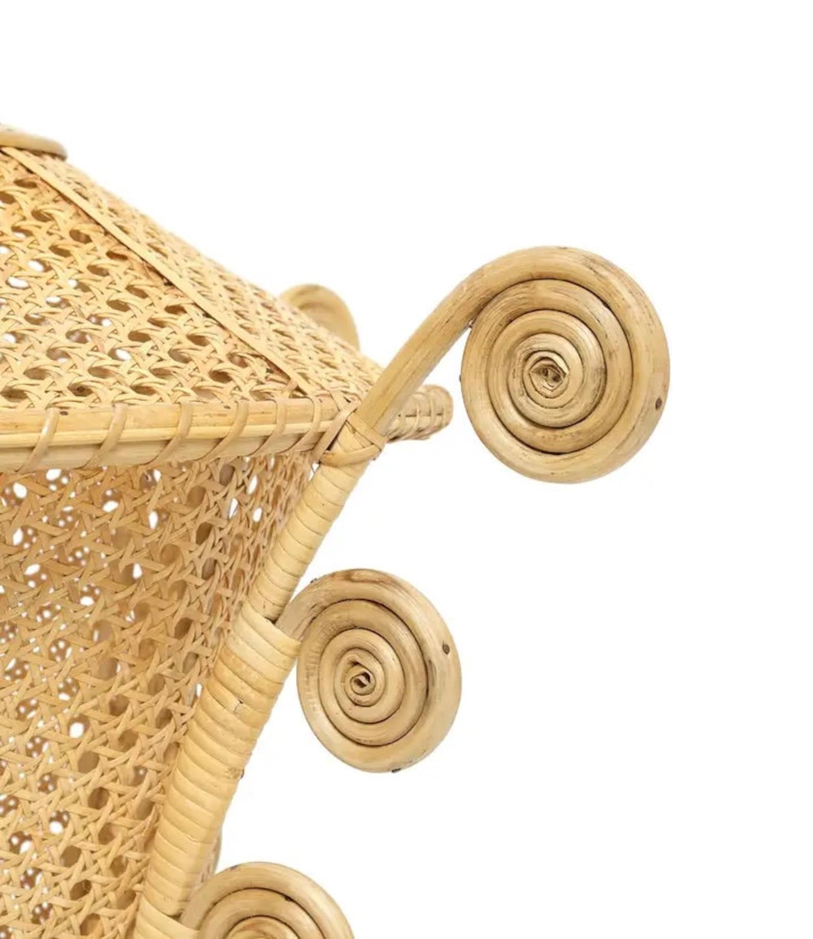 Rattan Light Fixture-rattan and Cane Light Fixture-rattan Hanging Light ...