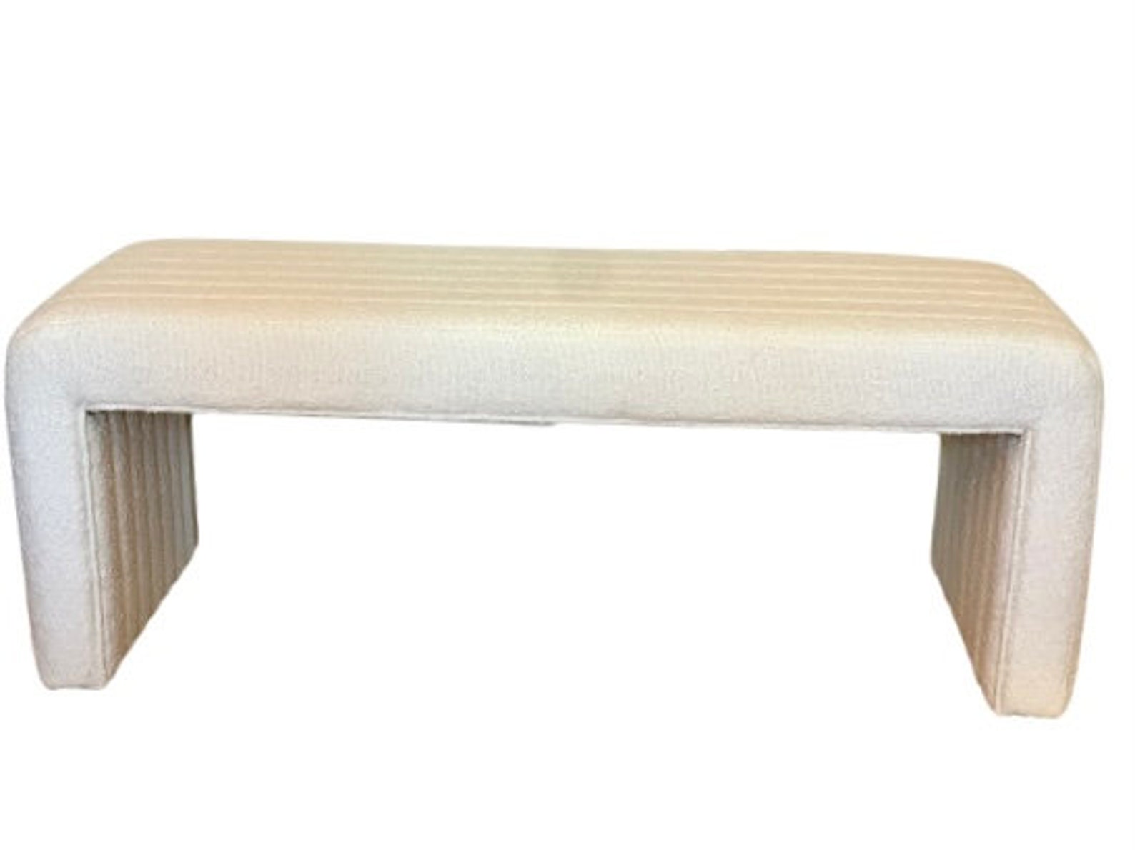 Boucle Waterfall Bench Waterfall Bench Boucle Upholstery - Etsy