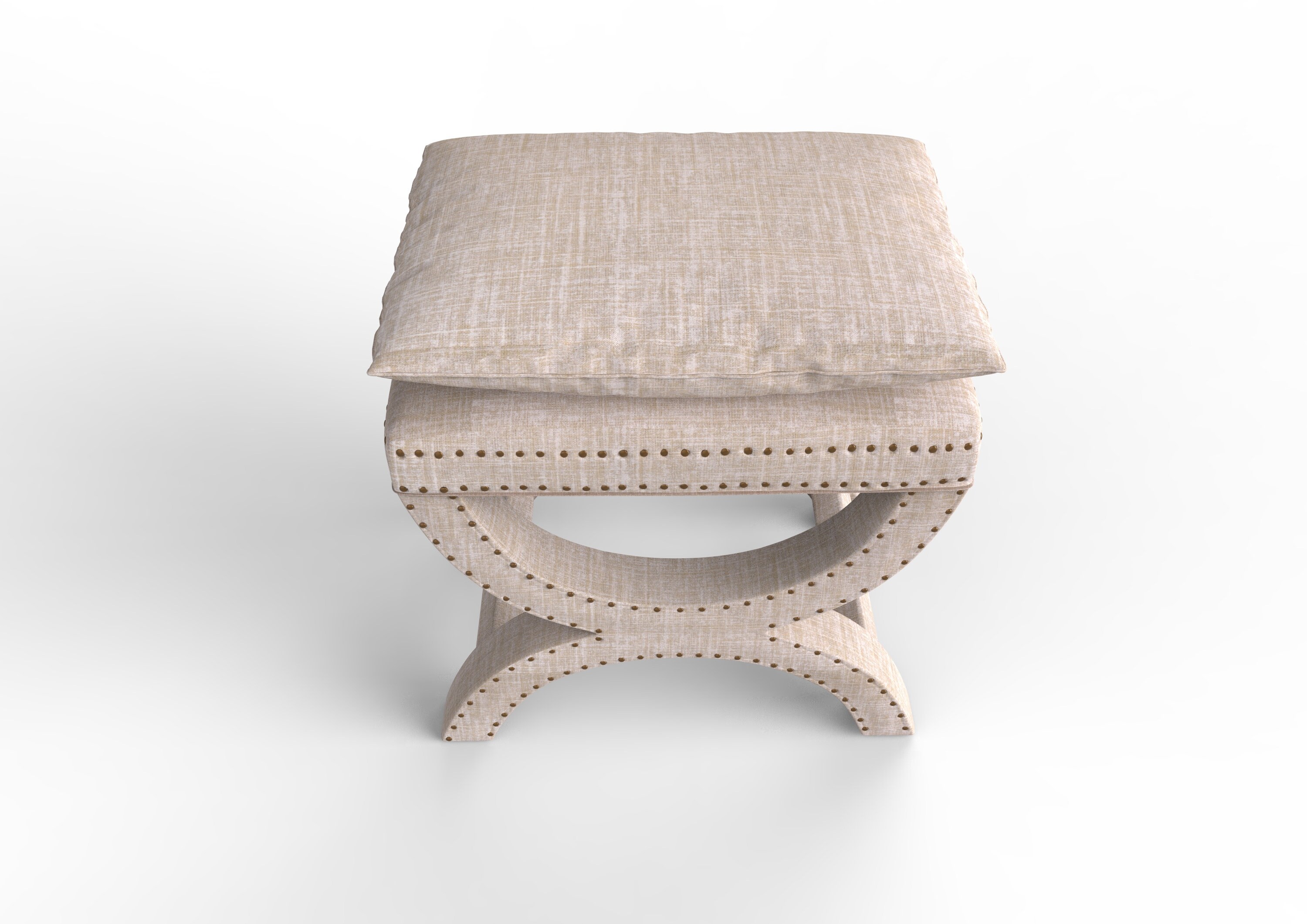 X Bench Ottoman Custom Upholstery Fabric Included - Etsy