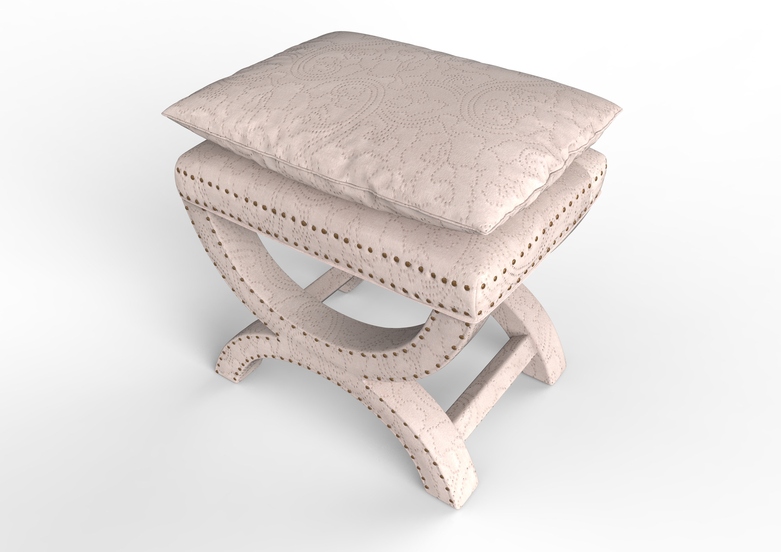 X Bench Ottoman Custom Upholstery Fabric Included - Etsy