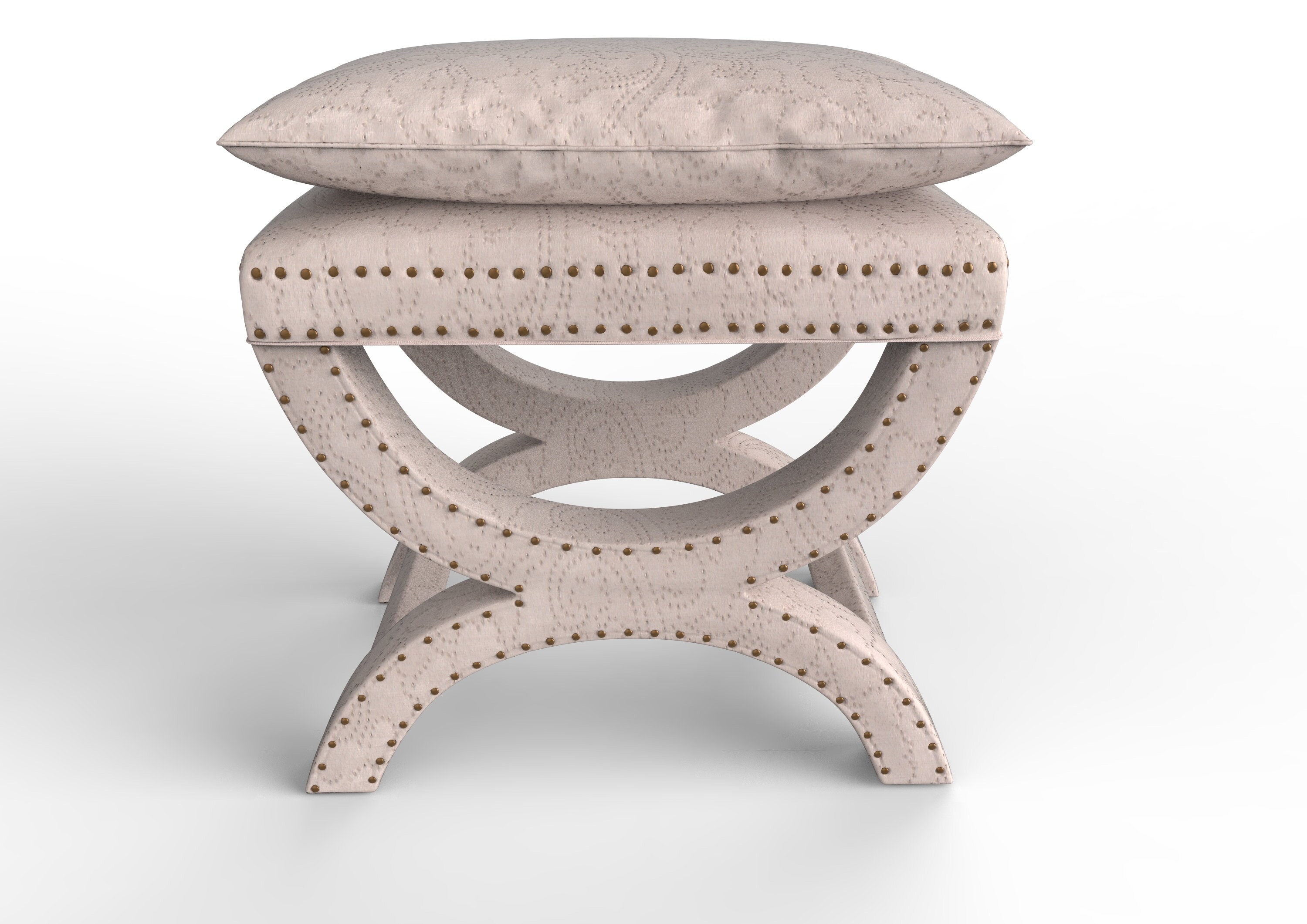 X Bench Ottoman Custom Upholstery Fabric Included - Etsy