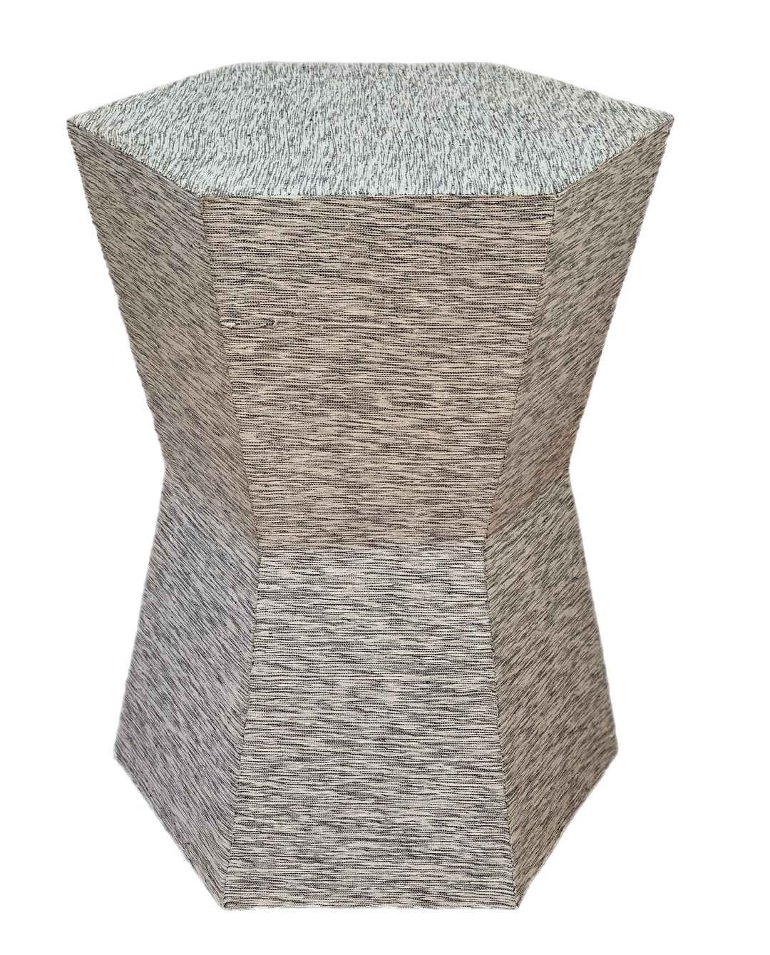 Hand Wrapped Fabric Side Table - Hexagon Accent Table - Etsy