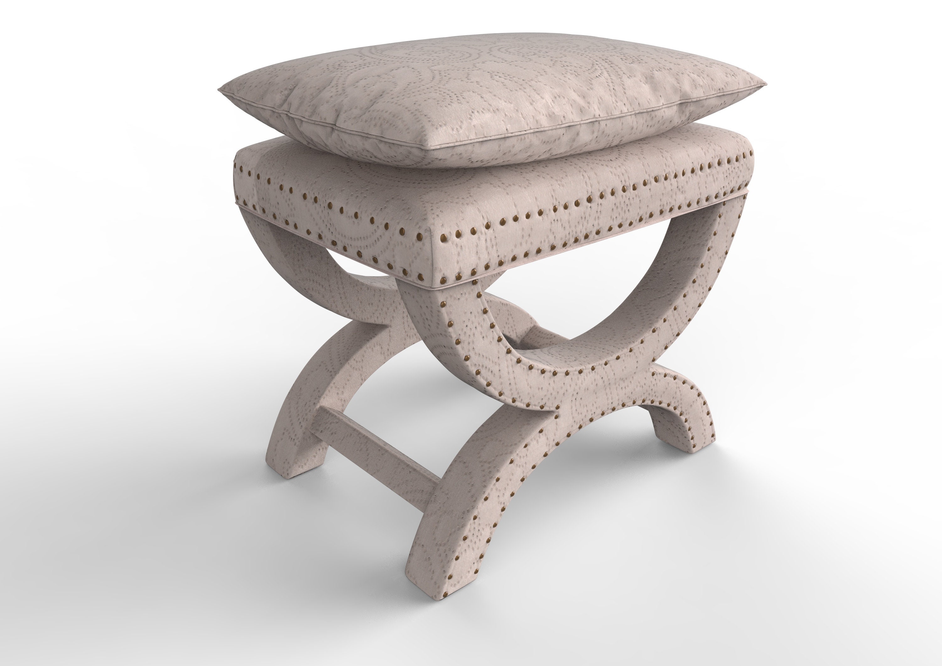 X Bench Ottoman Custom Upholstery Fabric Included - Etsy