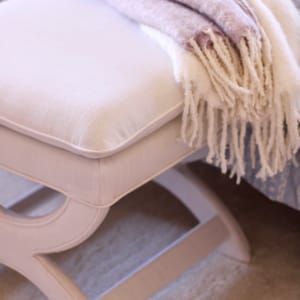 X Bench - Ottoman - Custom Upholstery - Custom X Bench - Self Welt Trim ...