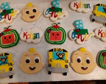 Cocomelon Custom Cookies | Etsy