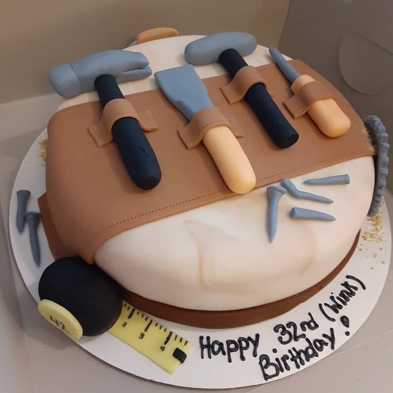 Handyman Tools Cake Topper Set. | Etsy