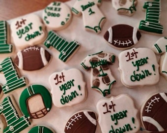 Football Cookies - Etsy