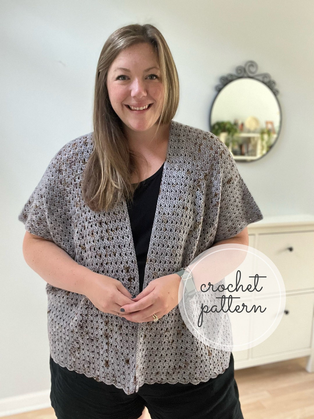 Sinclair Cardi - Crochet Pattern - Etsy