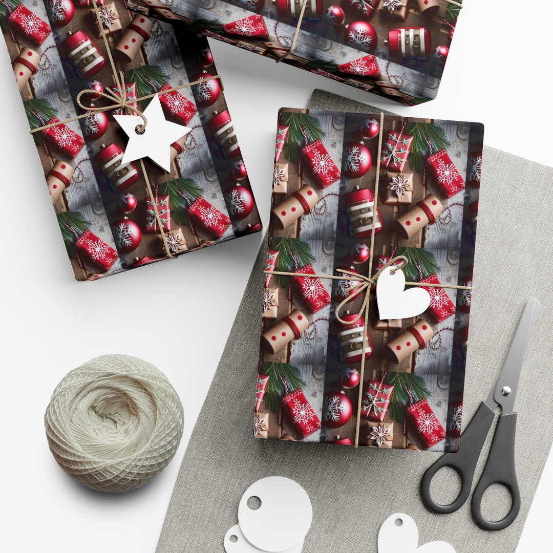 Christmas Gift Wrap Papers Wrapping Christmas Wrapping - Etsy