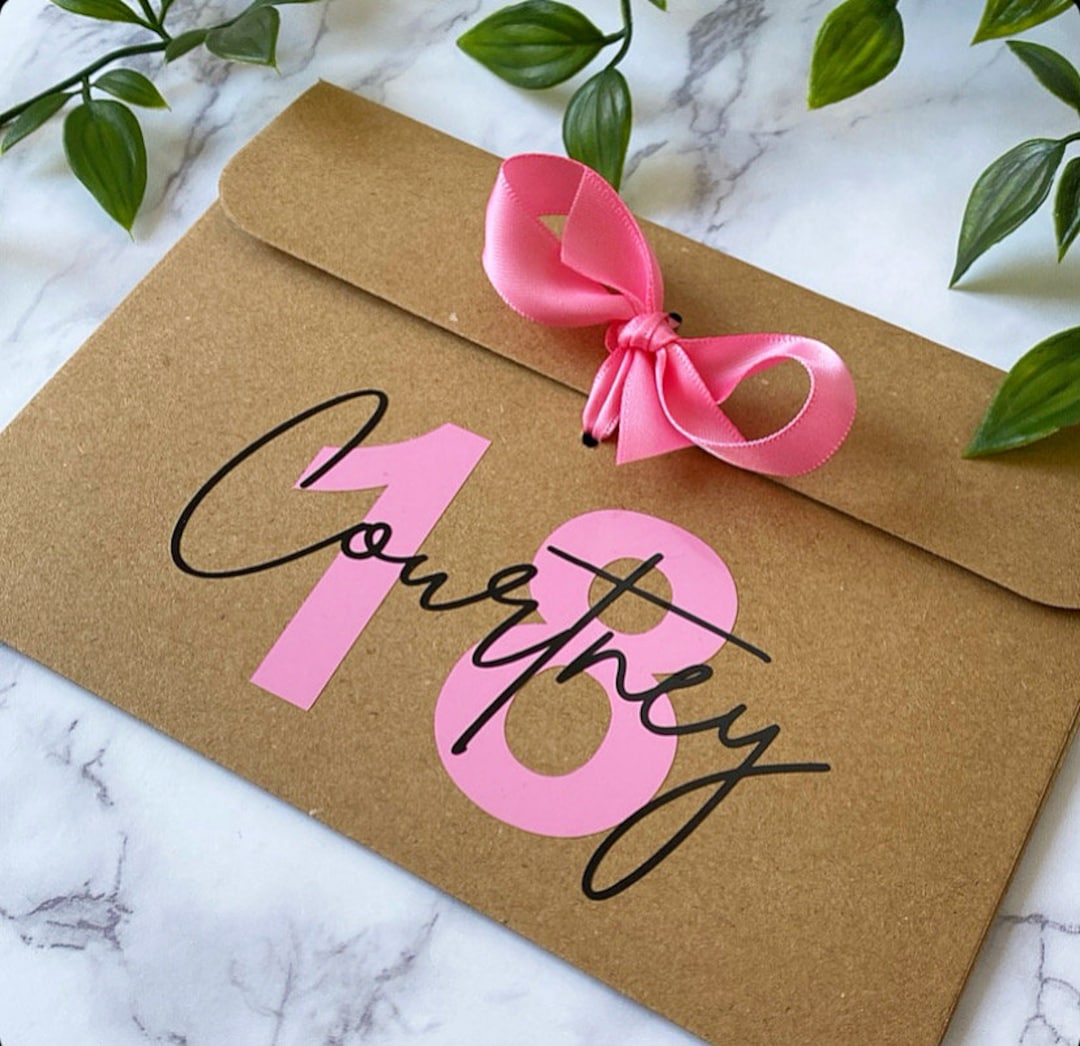 Birthday Money Envelopes, Personalised, Gift Envelopes, Cash Envelope ...