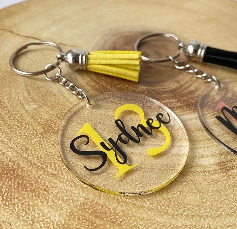 Personalised Milestone Birthday Keyrings 13th 16th 18th 21st - Etsy UK