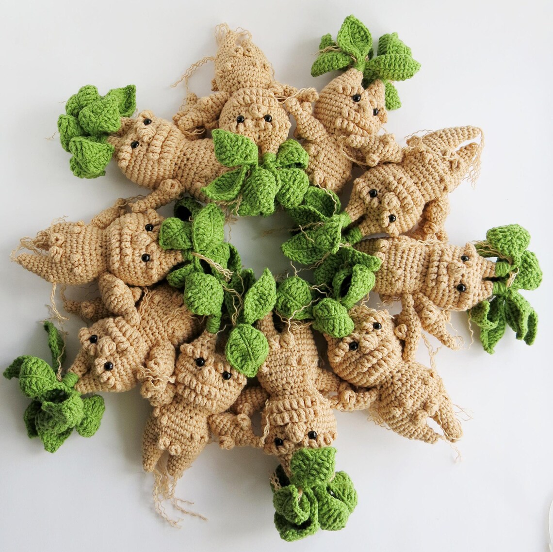 Mandrake Plant. Mandrake Root Home Decor. Mandrake Faux Plant. - Etsy