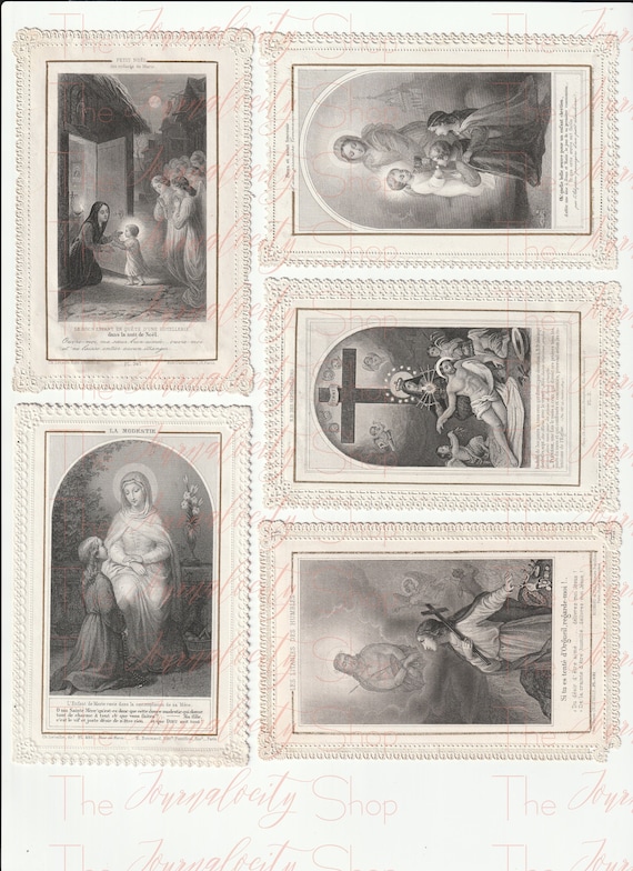 Holy Cards Collection 1 Antique and Vintage French German - Etsy