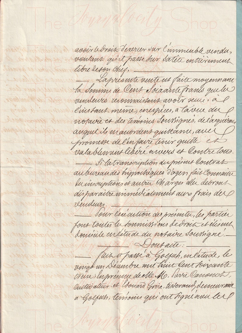 Antique French Document SET 3 INSTANT Digital Download - Etsy