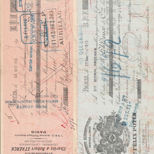 Antique French Document SET 1 INSTANT Digital Download - Etsy