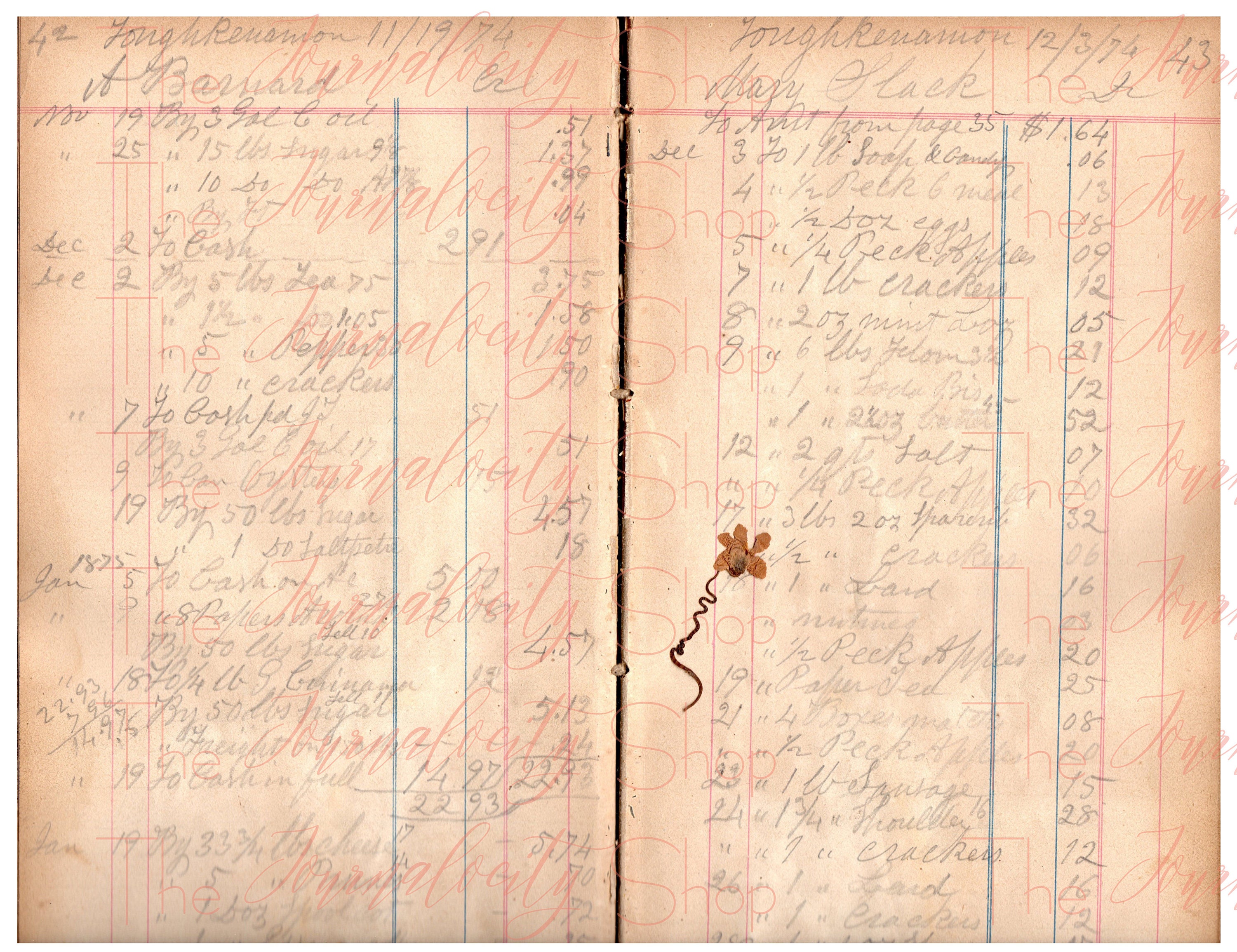 Antique Ledger Pages INSTANT Digital Download - Etsy