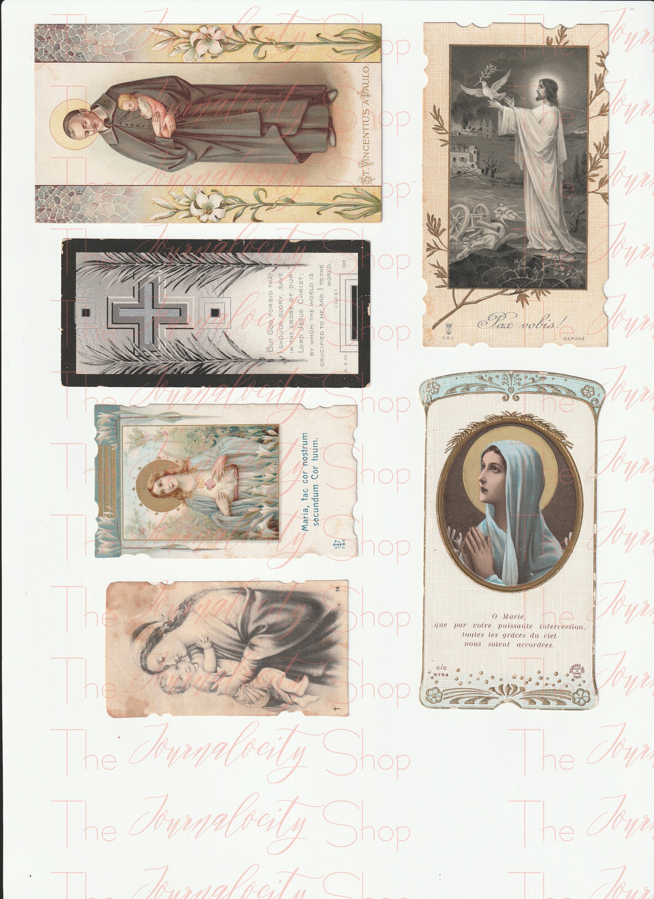 Holy Cards Collection 1 Antique and Vintage French German - Etsy