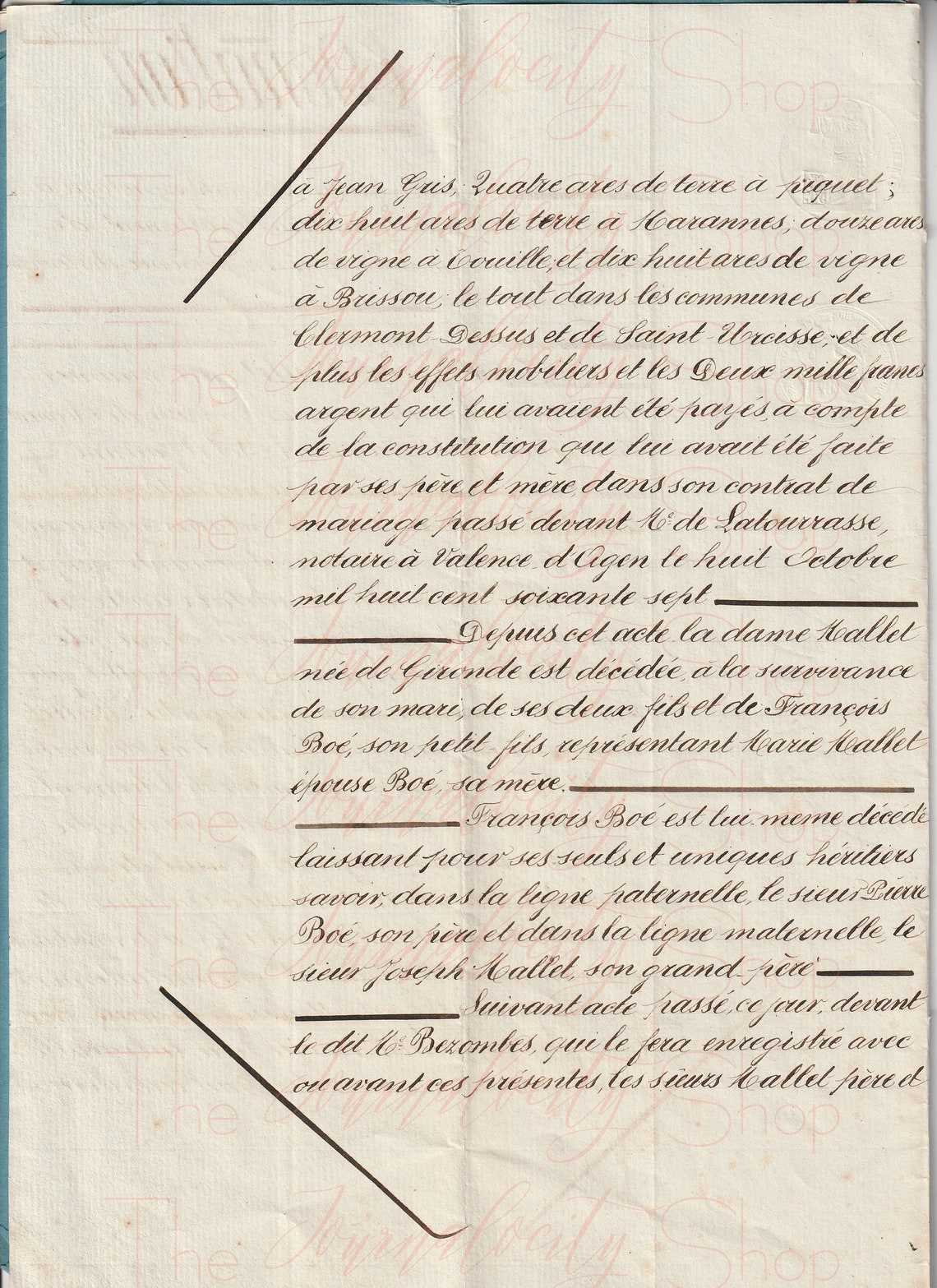 Antique French Document SET 3 INSTANT Digital Download - Etsy