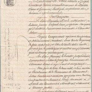 Antique French Document SET #3, INSTANT Digital Download; French Script ...