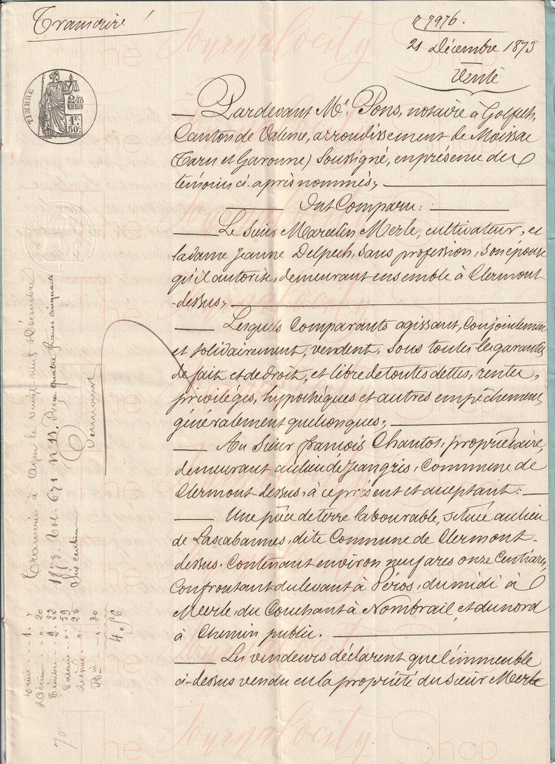 Antique French Document SET 3 INSTANT Digital Download - Etsy