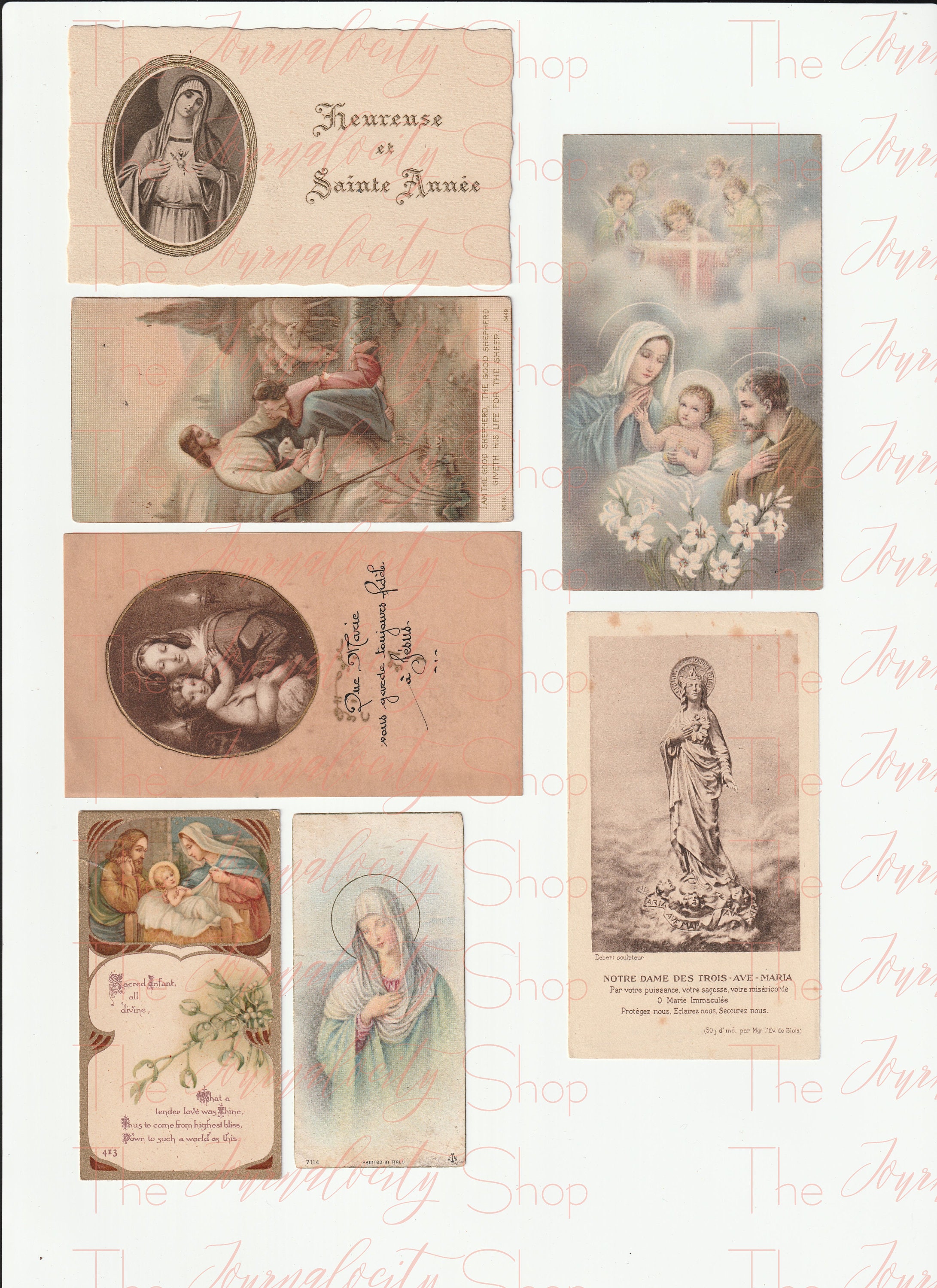 Holy Cards Collection 1 Antique and Vintage French German - Etsy
