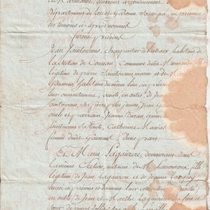 Antique French Document SET #4, INSTANT Digital Download; French Script ...