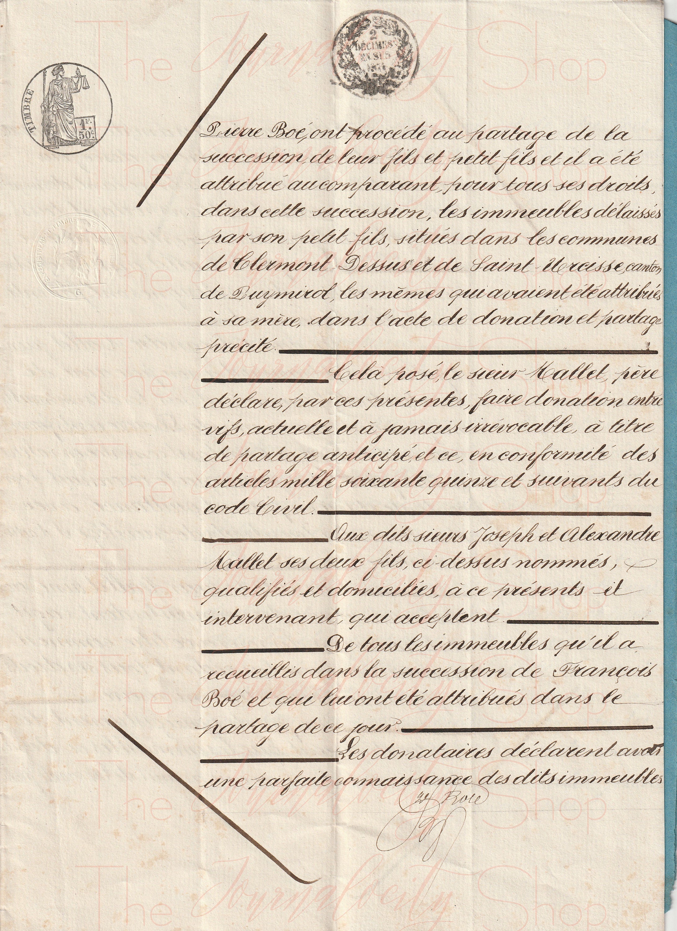 Antique French Document SET 3 INSTANT Digital Download | Etsy