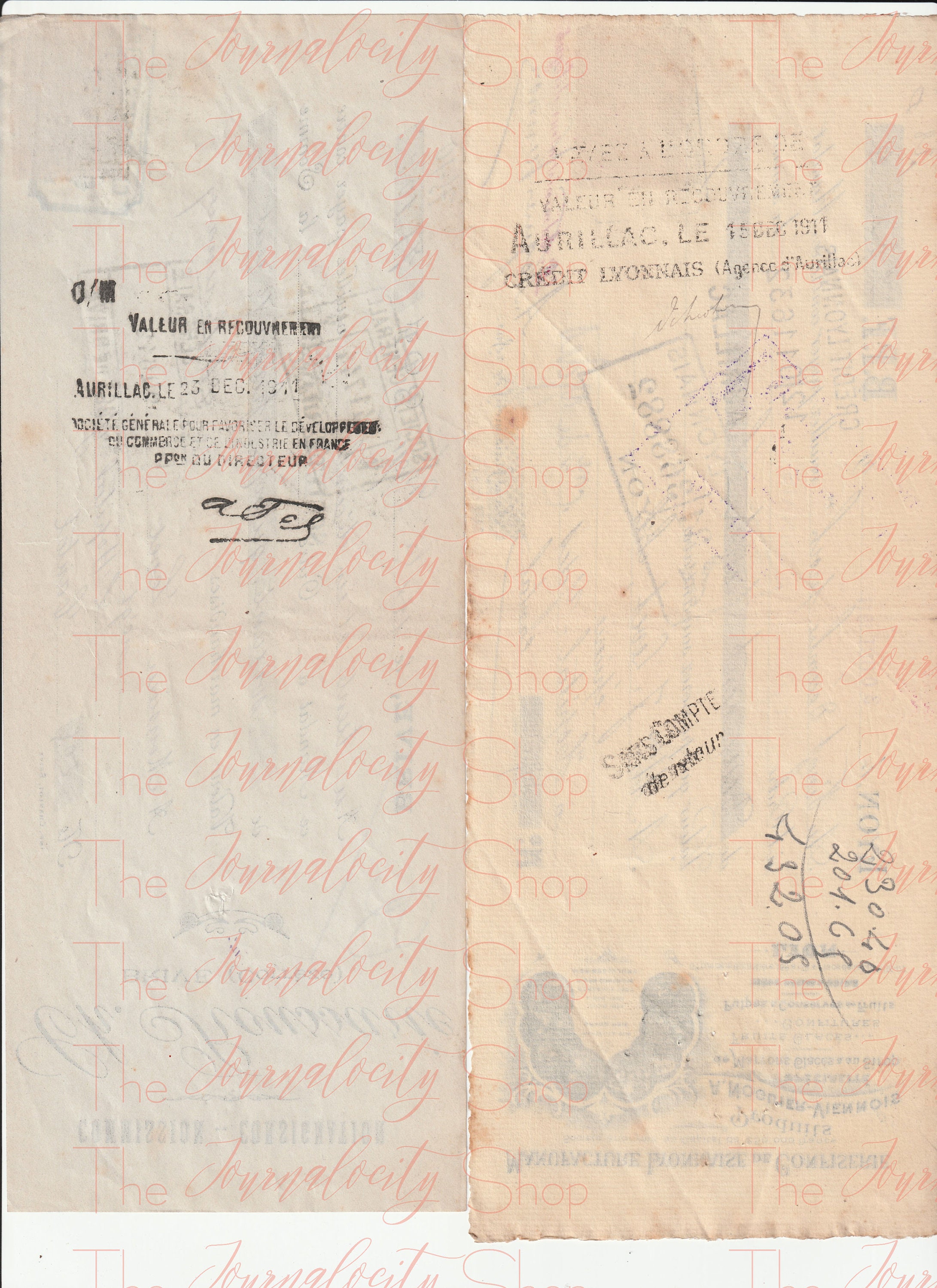 Antique French Check Ephemera: 1900s Script (digital Download) - Etsy