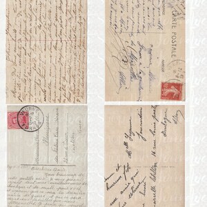 Antique French Post Cards; French Postcards; INSTANT DIGITAL DOWNLOAD ...
