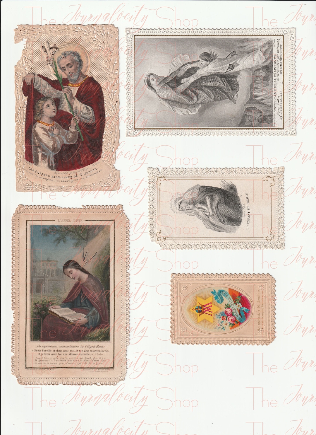 Holy Cards Collection #2; Antique and Vintage; French, German, Italian ...
