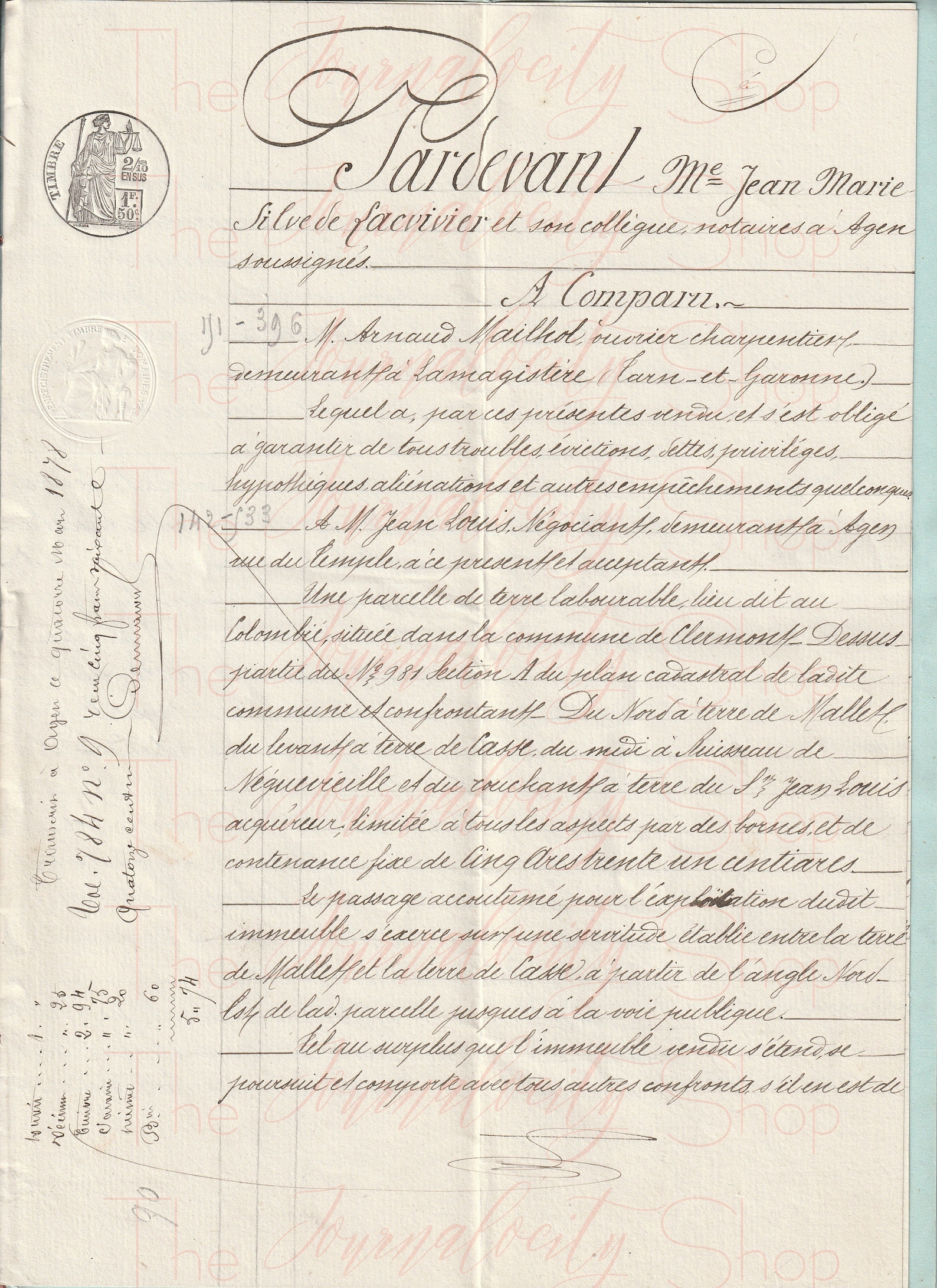 Antique French Document SET 2 INSTANT Digital Download - Etsy