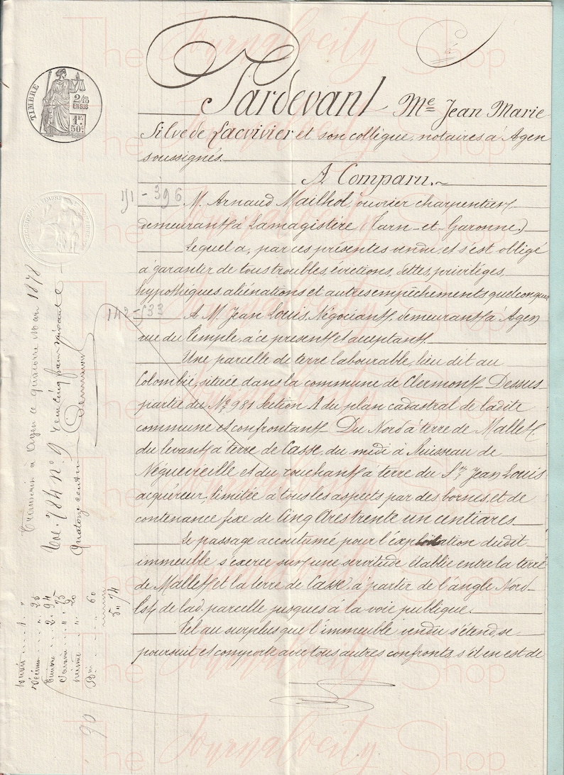 Antique French Document Set: Ephemera Images (digital Download) - Etsy