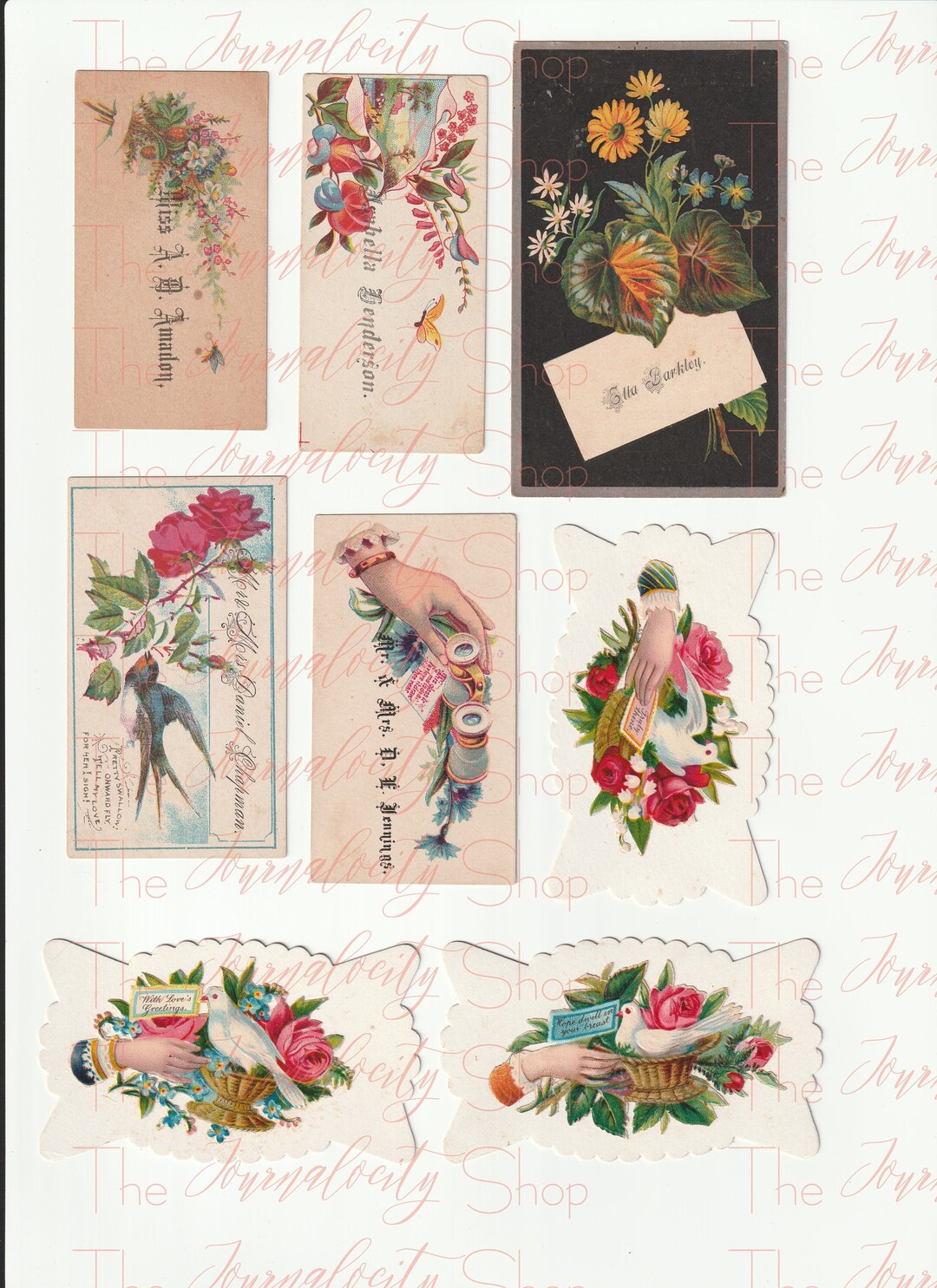 Antique CALLING CARDS; INSTANT Digital Download - Etsy