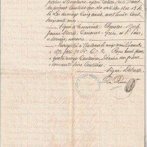 Antique French Document SET #3, INSTANT Digital Download; French Script ...