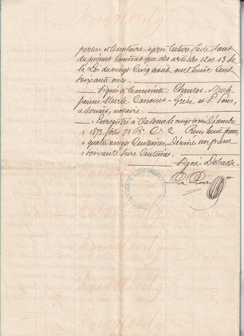 Antique French Document SET 3 INSTANT Digital Download - Etsy