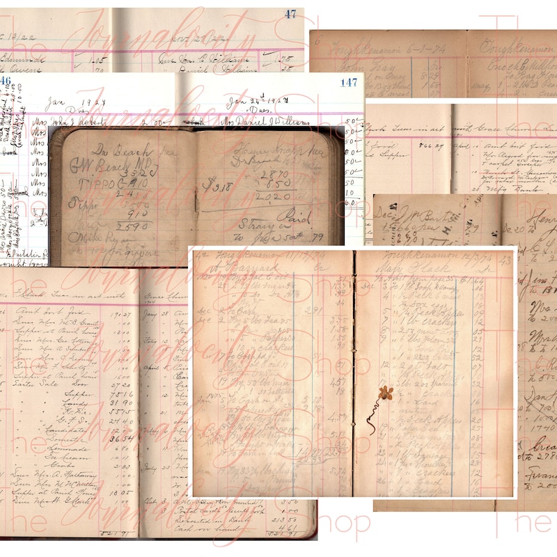 Antique Ledger Books - Etsy