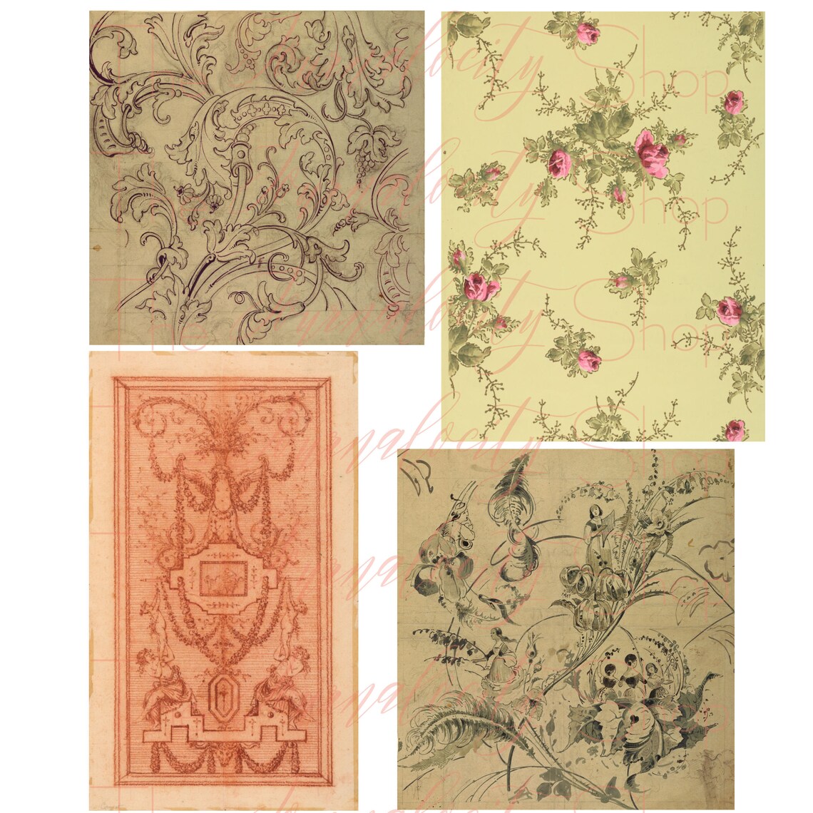 Wallpaper Fragments Set 3 INSTANT Digital Download Digital - Etsy