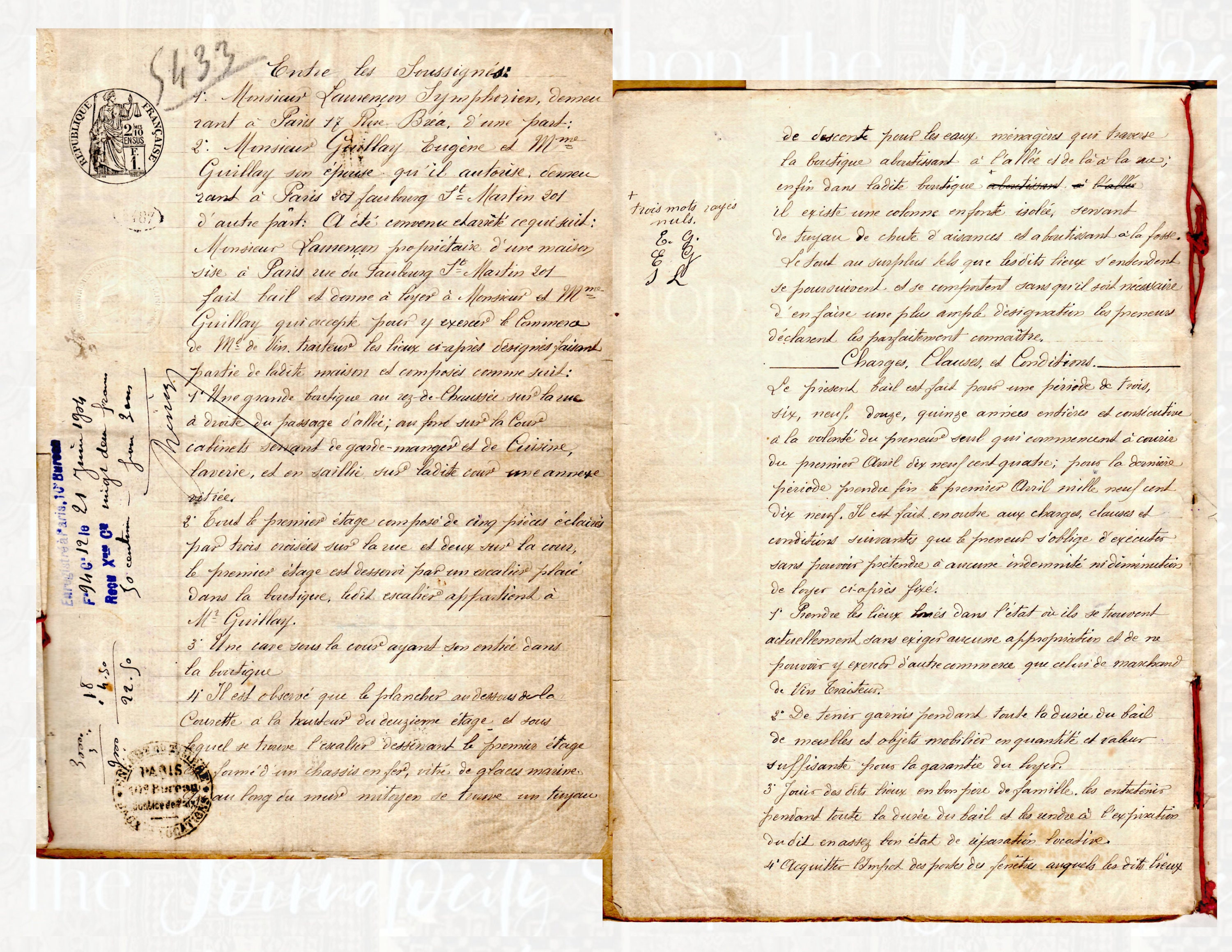 Antique French Document SET 1 INSTANT Digital Download | Etsy